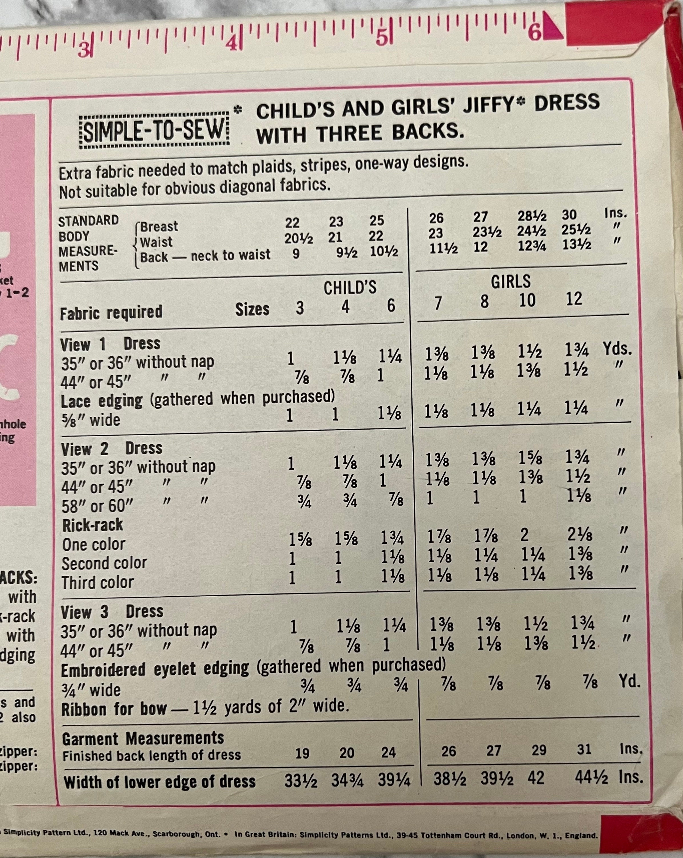 70s Simple to Sew Child's and Girl's Jiffy Dress - Etsy