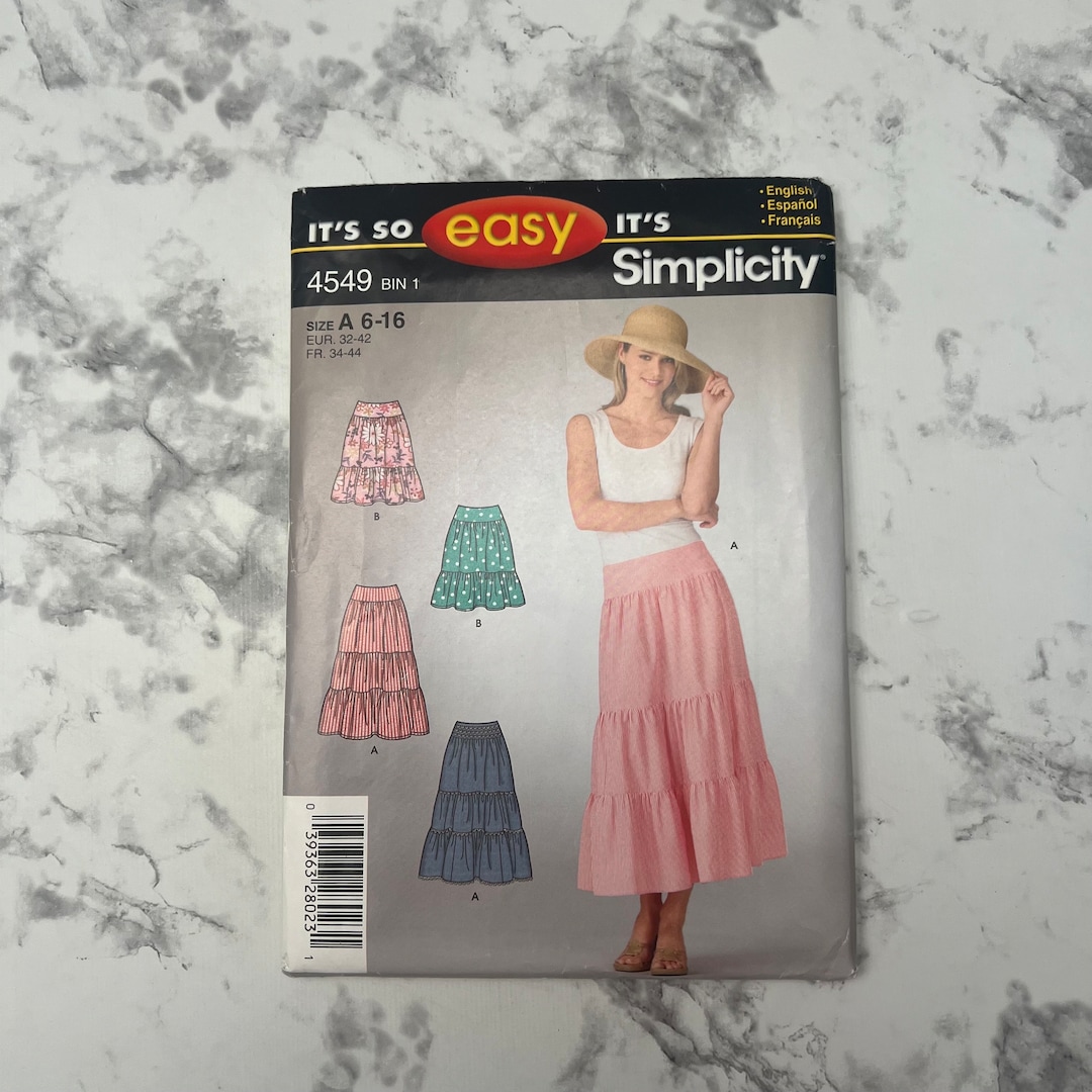 Early 2000s Easy Misses' Skirt Pattern in 2 Lengths, Midi or Knee ...