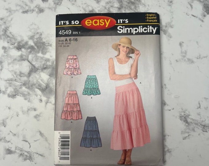 Early 2000s Easy Misses' Skirt Pattern in 2 Lengths, Midi or Knee ...