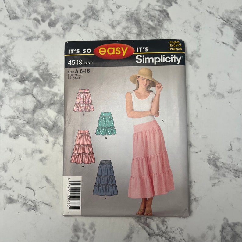 Early 2000s Easy Misses' Skirt Pattern in 2 Lengths, Midi or Knee ...
