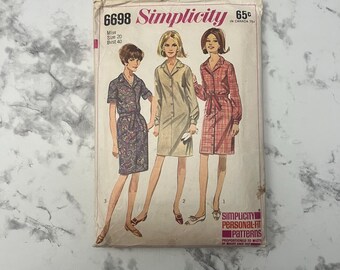 60s Sleeveless Jacket and Overblouse Pattern in Half Sizes, MISSING 1 ...