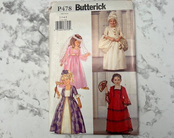 Early 2000s Children's/girls' Costume Pattern, Little Girls' Halloween ...
