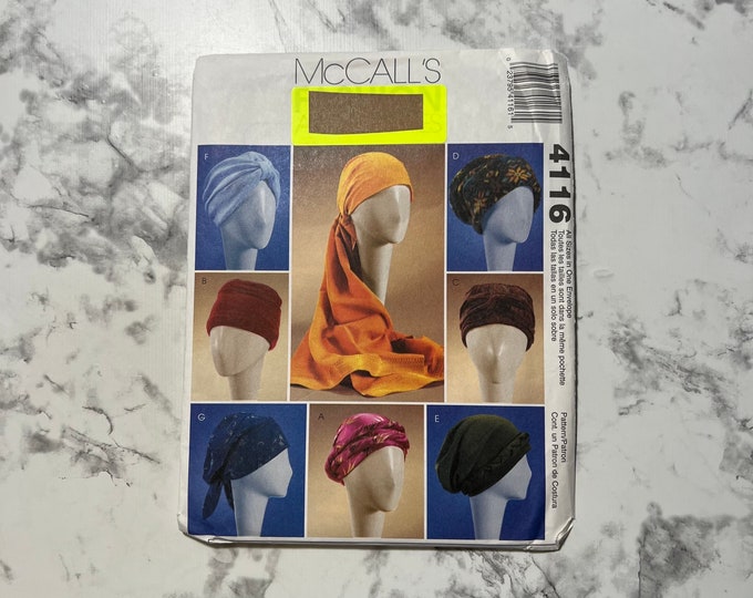 Early 2000s Fashion Accessories Turbans, Headwrap, and Hats Pattern ...