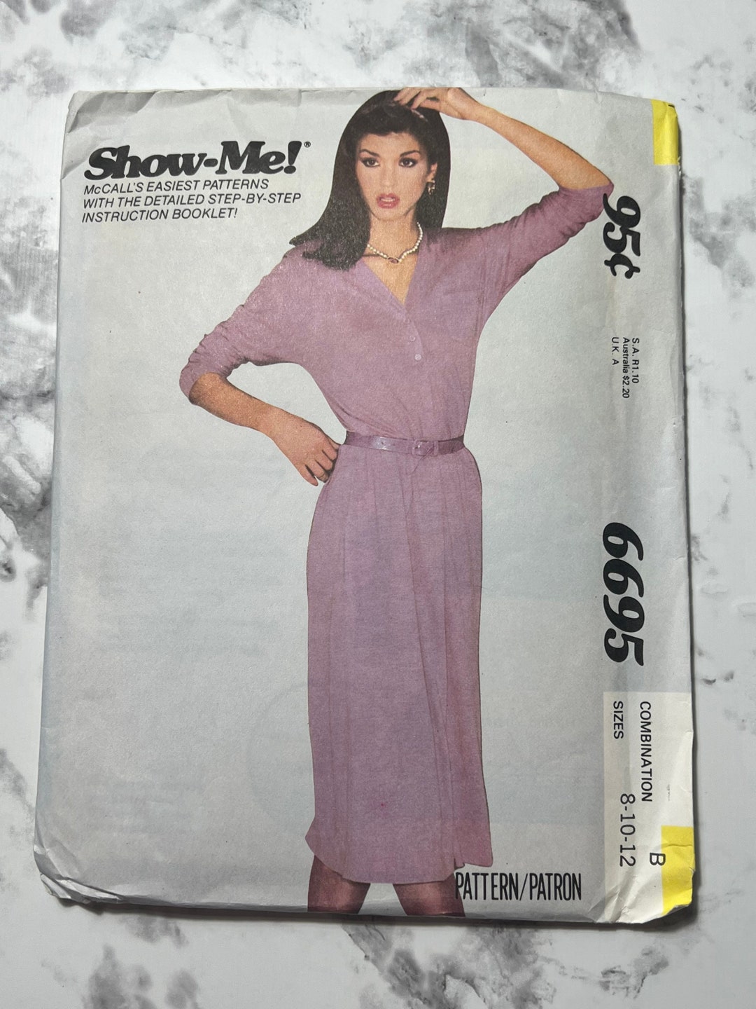 80s "show Me" Easy Misses Dress Pattern for Stretch Knit Fabrics ...