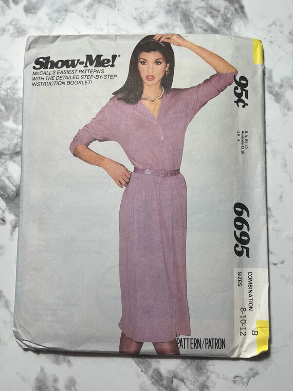 80s show Me Easy Misses Dress Pattern for Stretch - Etsy