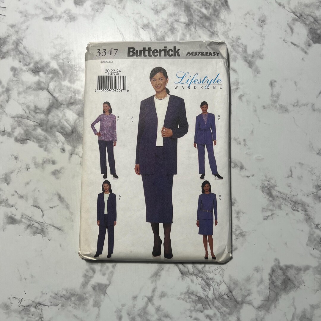 Early 2000s Lifestyle Wardrobe Fast and Easy Misses' Jacket, Belt, Top ...