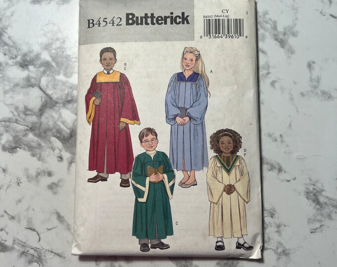 Early 2000s Children's/boys'/girls' Robe and Collar Pattern, Unisex ...