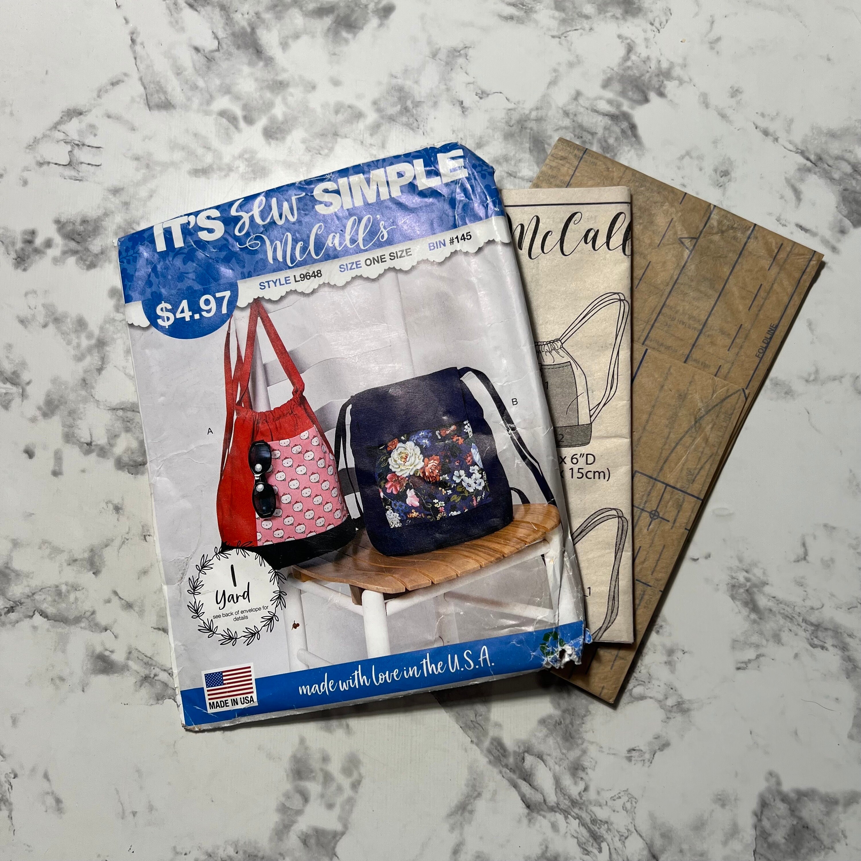 It's Sew Simple Backpacks Pattern, Easy to Sew Backpack Purse Pattern W ...