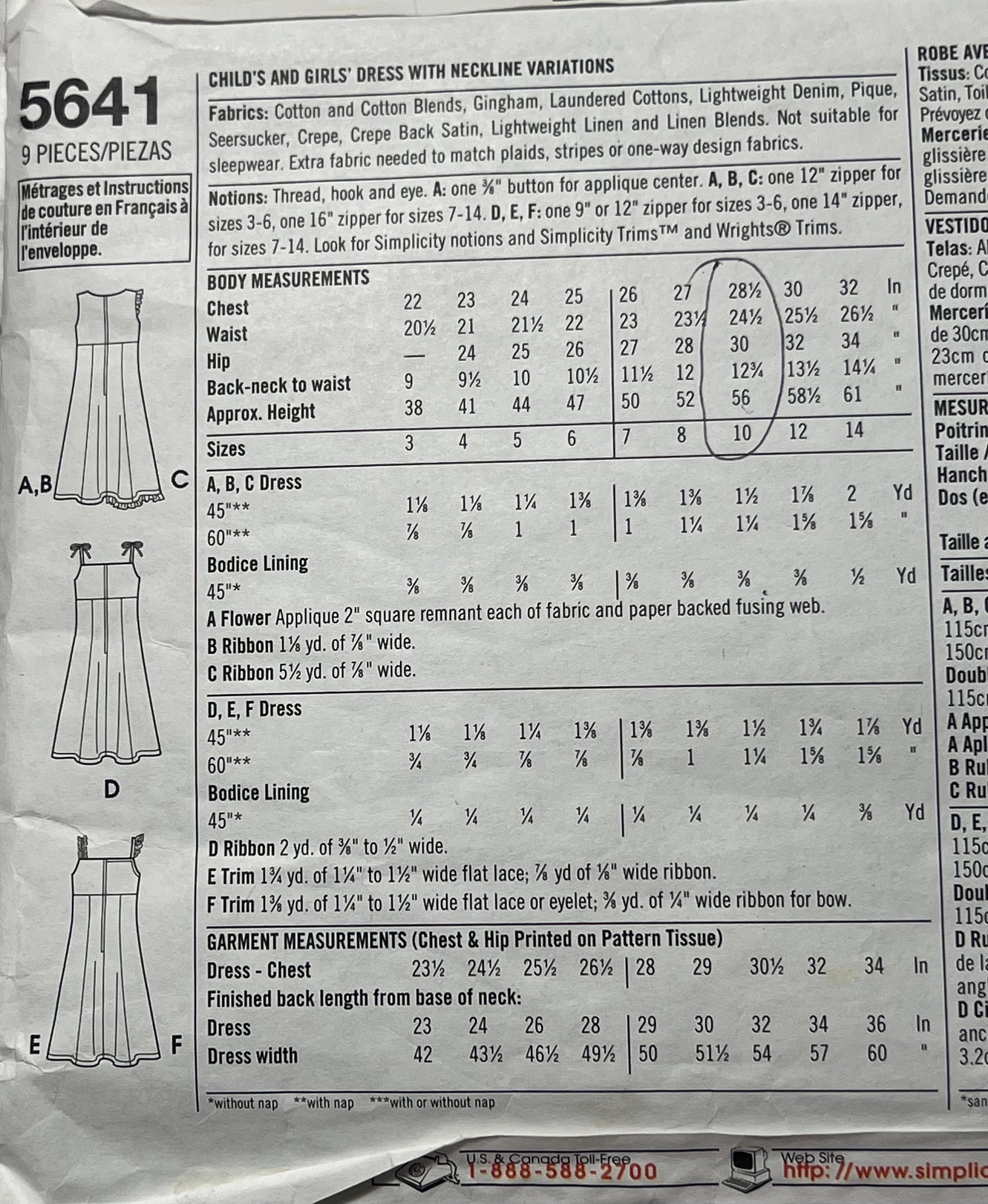 Early 2000s 6 Made Easy Child's and Girls' Dress Pattern With Neckline ...