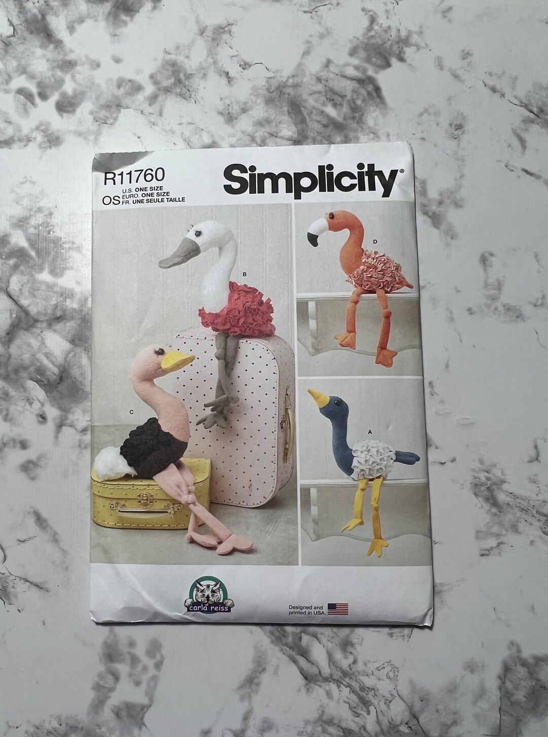 Decorative Plush Birds Pattern, Crane, Spoonbill, Ostrich, or Flamingo ...