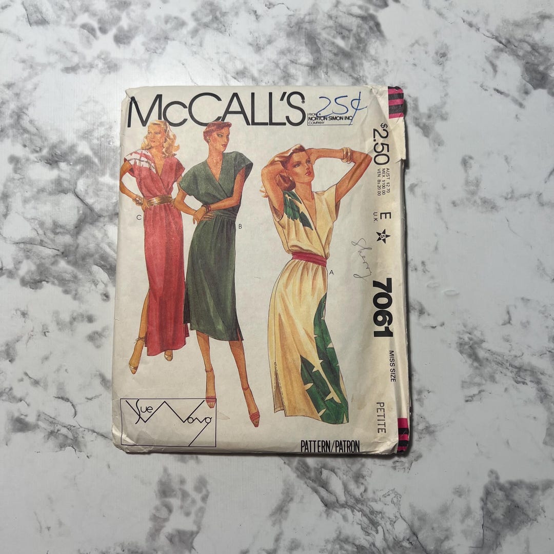 80s Misses' Dress, Applique, and Sash Pattern, Short Sleeve Pullover ...