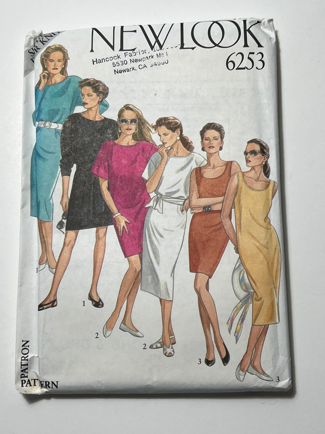 90s Casual Dress Pattern Dress Pattern for Knits Sleeveless - Etsy