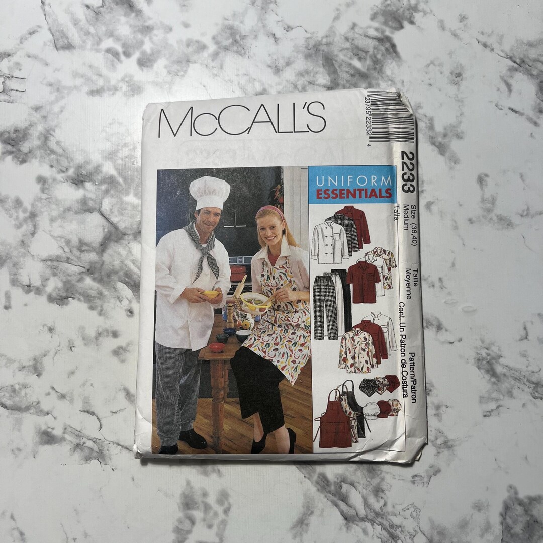 90s Uniform Essentials Misses' and Men's Jacket, Shirt, Apron, Pull-on ...