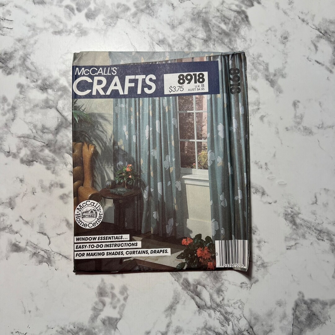 80s Window Essentials Pattern, Easy to Sew Window Treatments Pattern ...