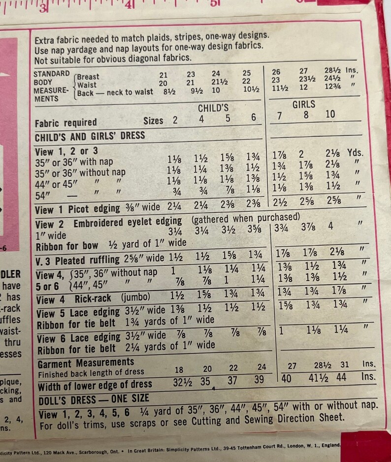 60s Childs and Girls Dress Pattern and Doll's Dress Pattern (suitable ...