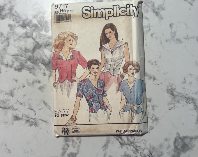 90s Easy to Sew Misses' Set of Lined Vests Pattern, Simple to Make ...