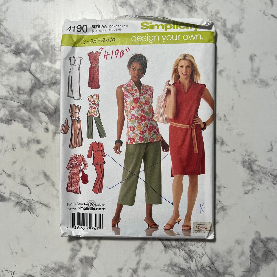 Misses'/women's Design Your Own Dress in 2 Lengths, or Tunic, Cropped ...