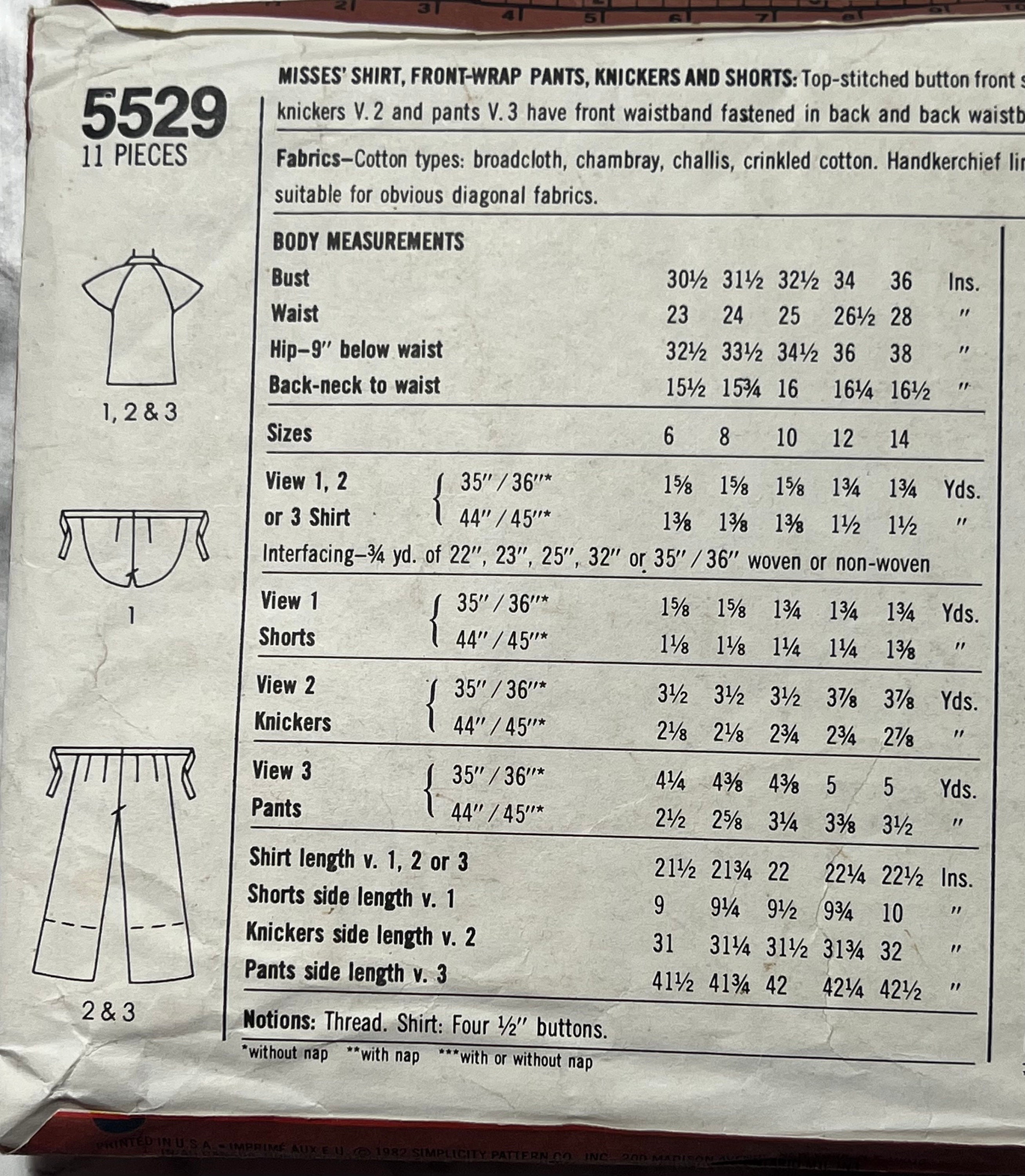 80s Overnight Success Misses Shirt, Front Wrap Pants, Knickers, and ...
