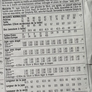 80s Misses'/miss Petite Skirts, Top, and Unlined Jacket Pattern, Jiffy ...