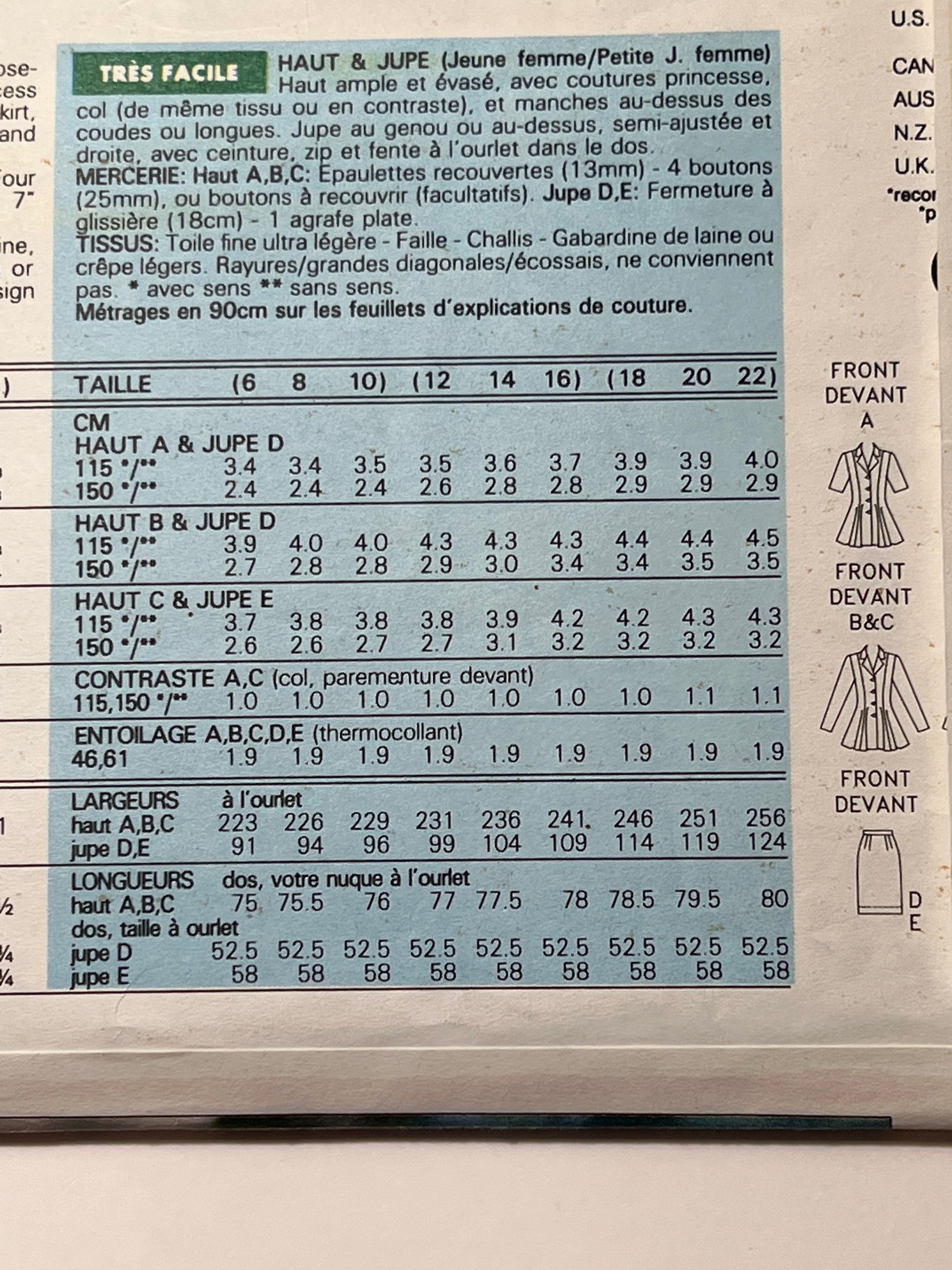 90s Women's Skirt Suit Pattern, Fast and Easy Blazer and Pencil Skirt ...