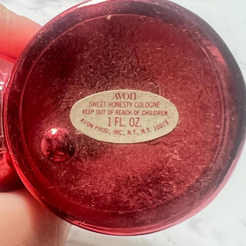 Vintage Collectible Avon Red Christmas Bells Sweet Honesty Cologne ...