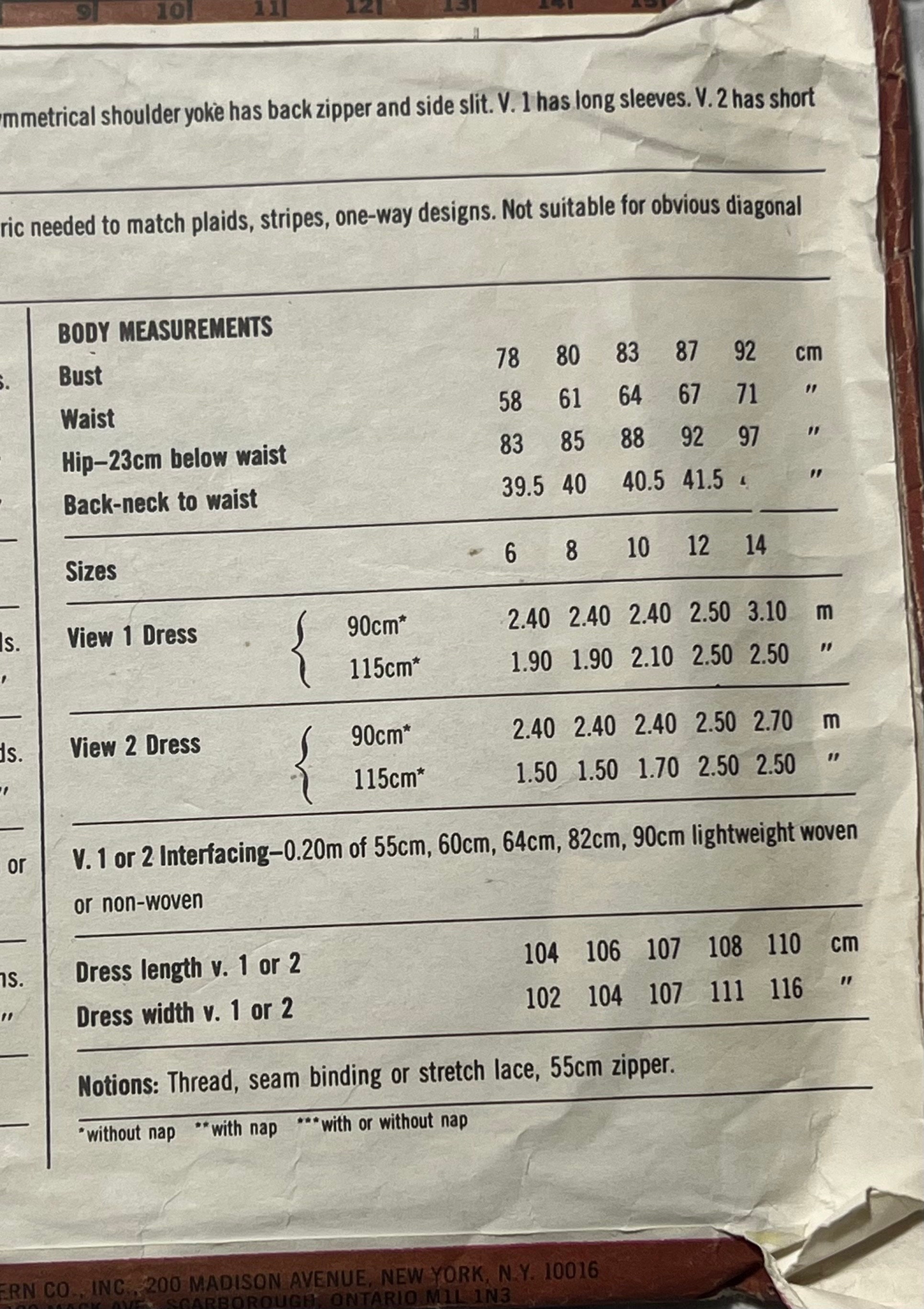 80s Misses' Slim-fitting Dress Pattern, Long or Short Sleeve Dress ...