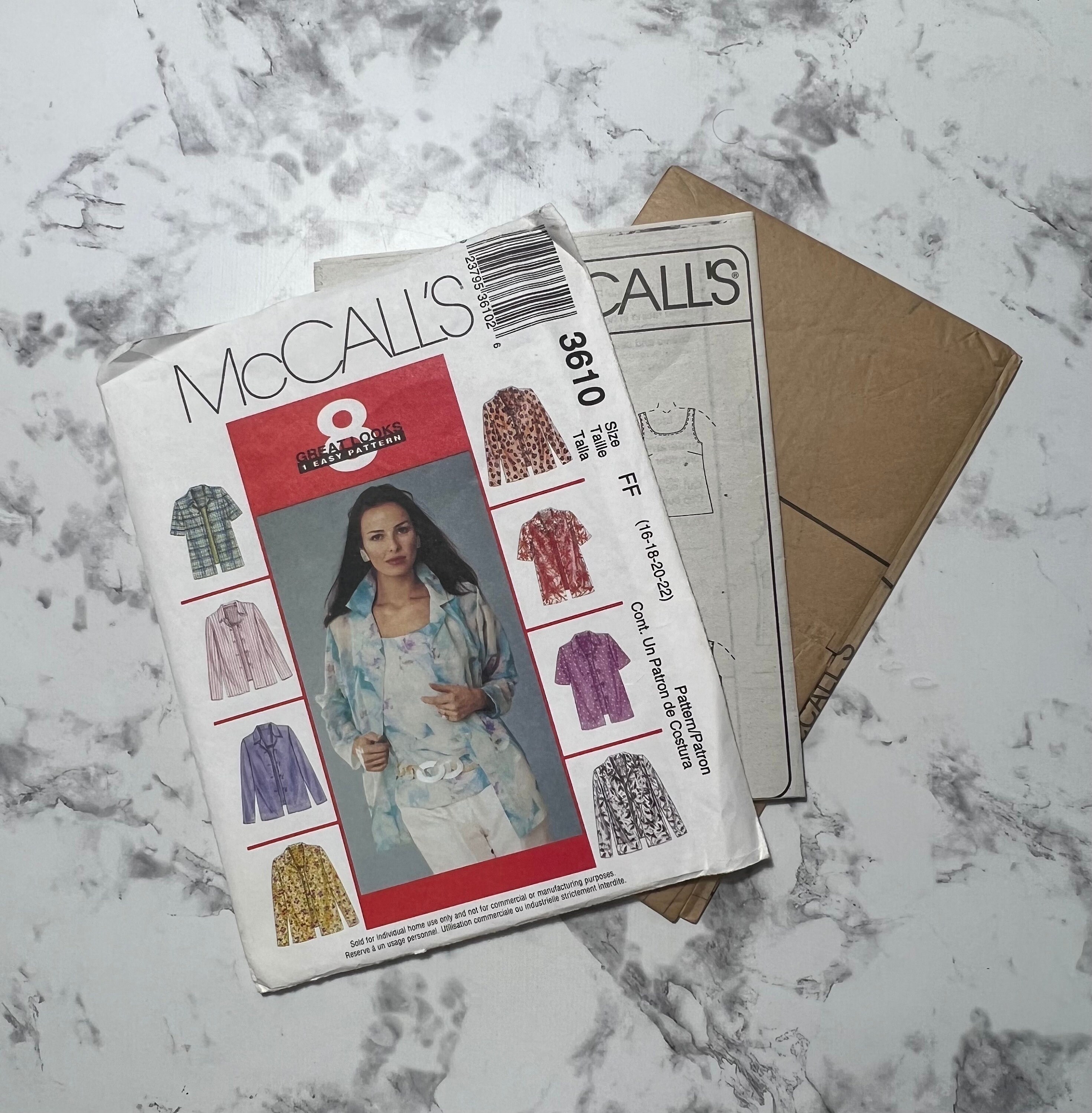 Early 2000s 8 Great Looks, 1 Easy Pattern, Misses Shirts and Top ...