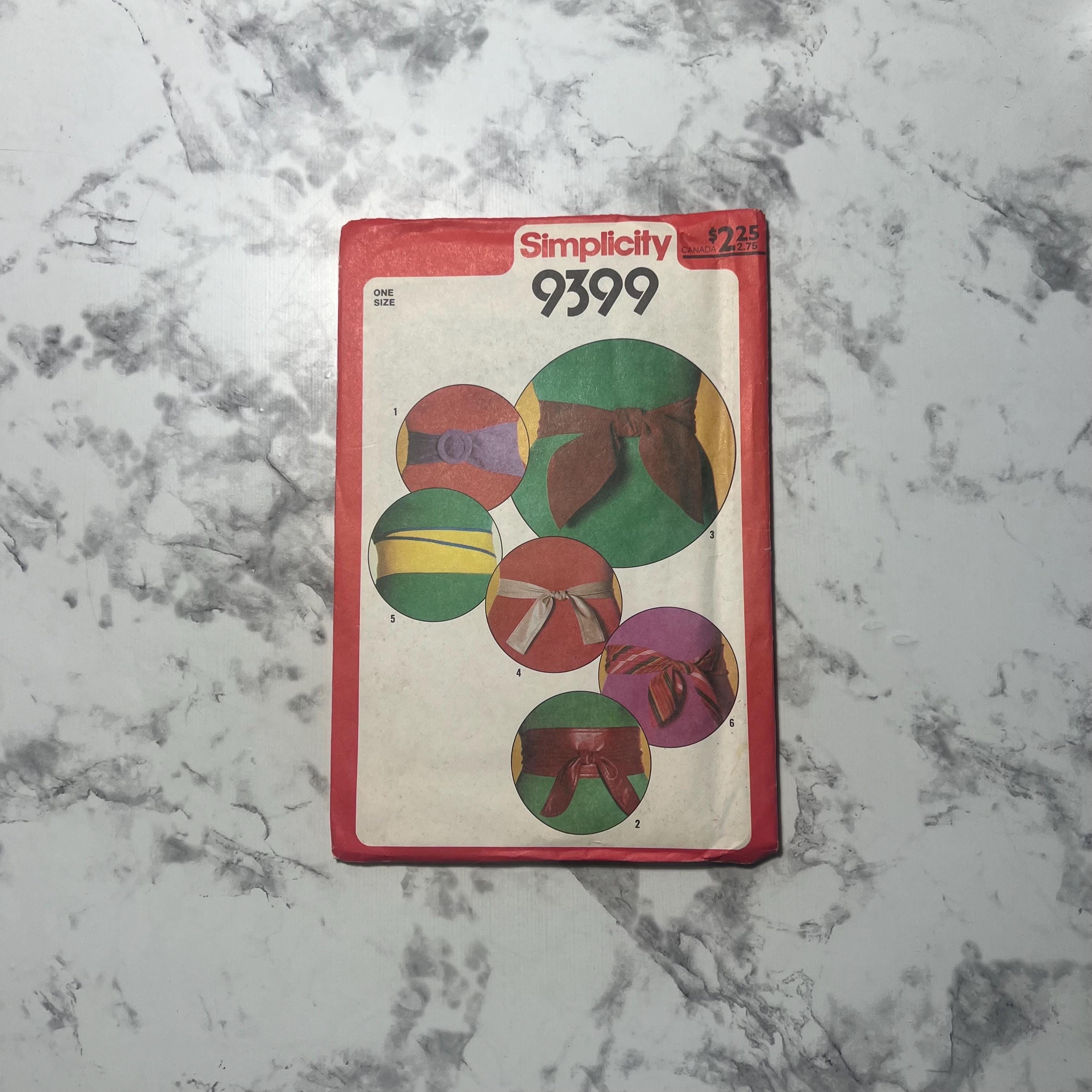 80s Misses' Set of Belts Pattern, Tie Waist Belt Pattern, Chunky Belt ...