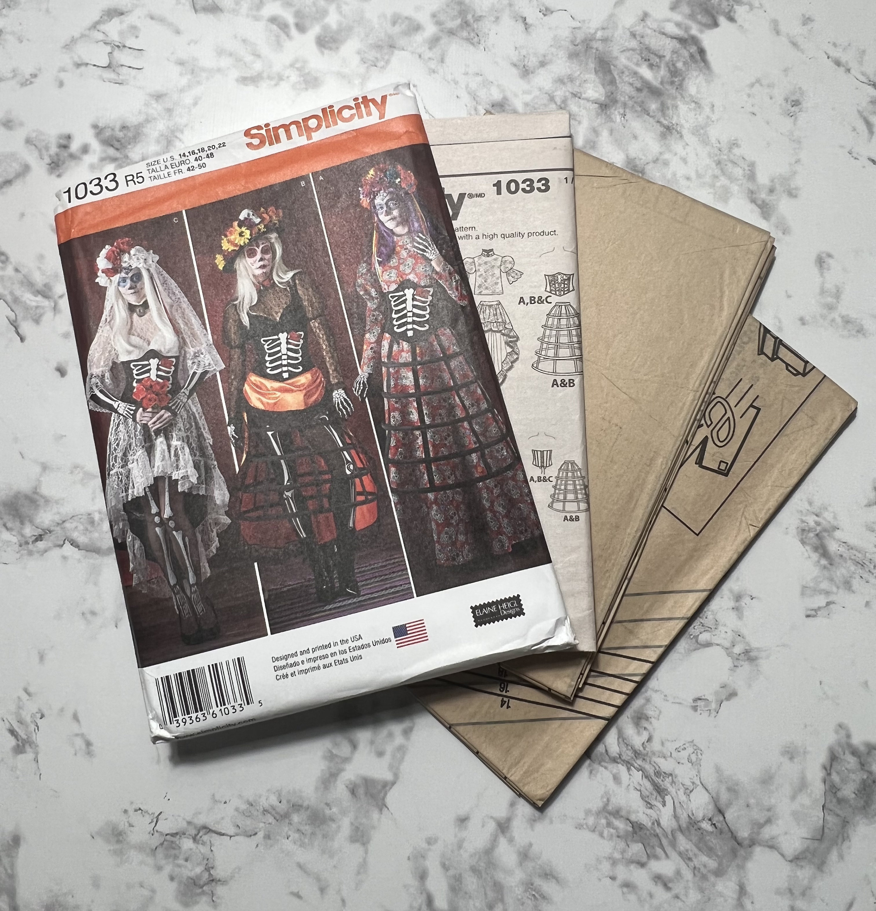 Misses Day of the Dead Costume Pattern, Skeleton Dress Pattern With ...