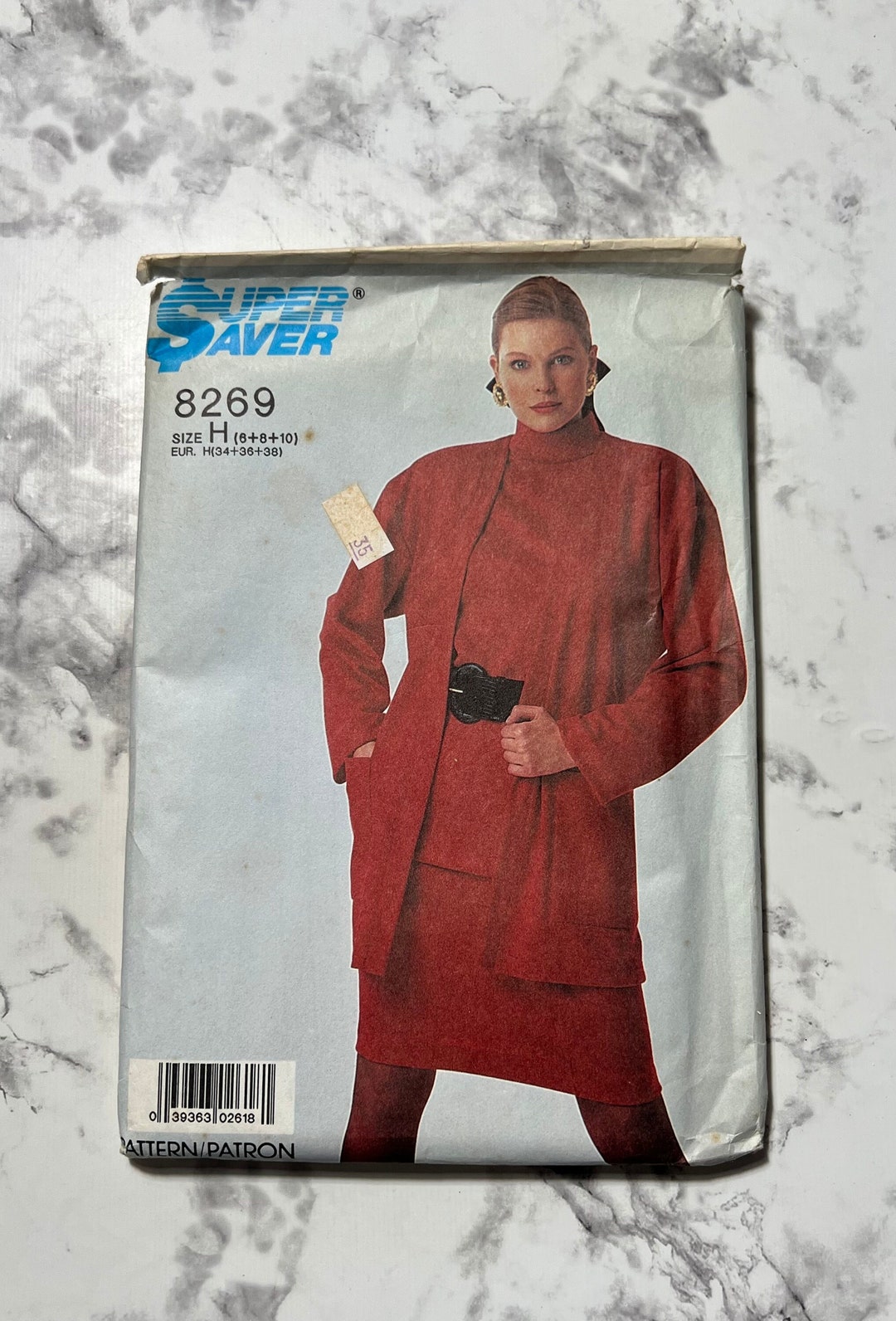 80s Misses' Easy to Sew Knit Top, Skirt, and Loose Fitting Unlined ...