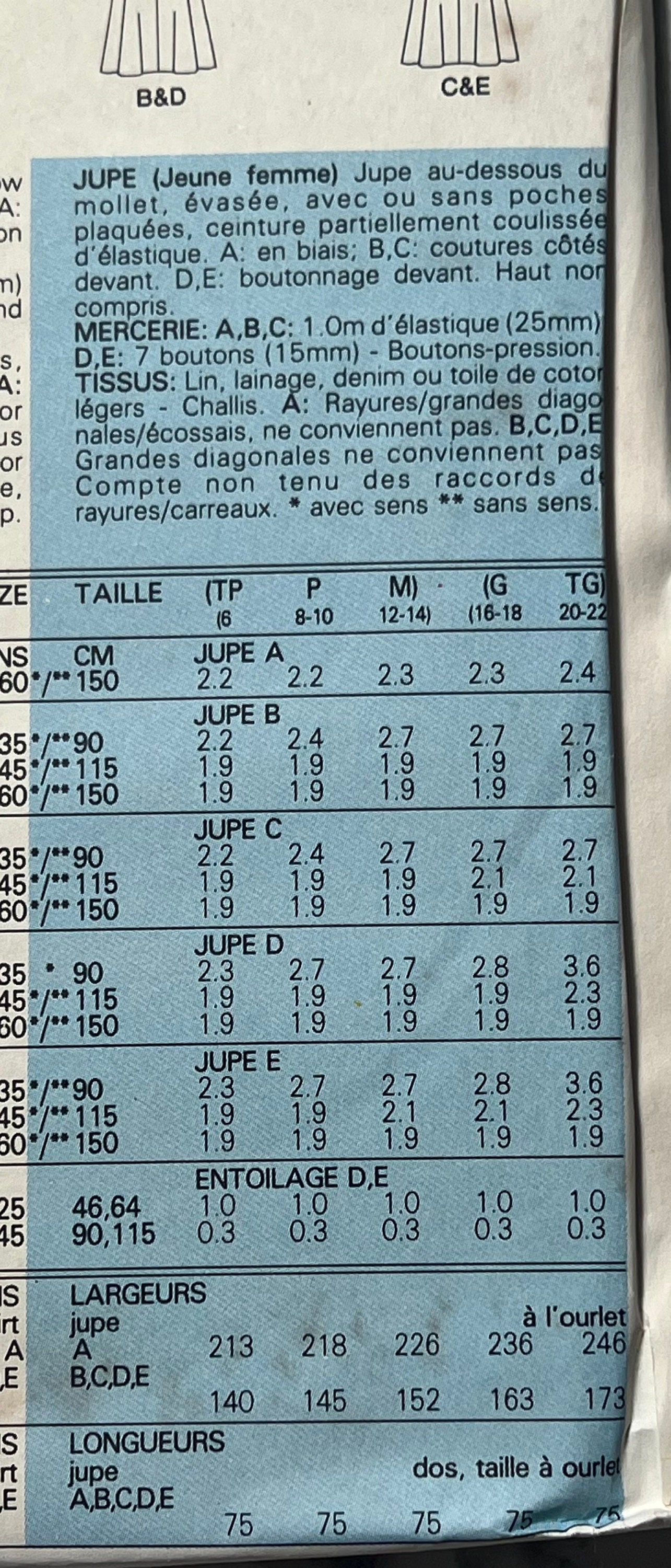 80s Yes It's Easy Misses' Skirt Pattern, Easy to Sew Button Front Midi ...