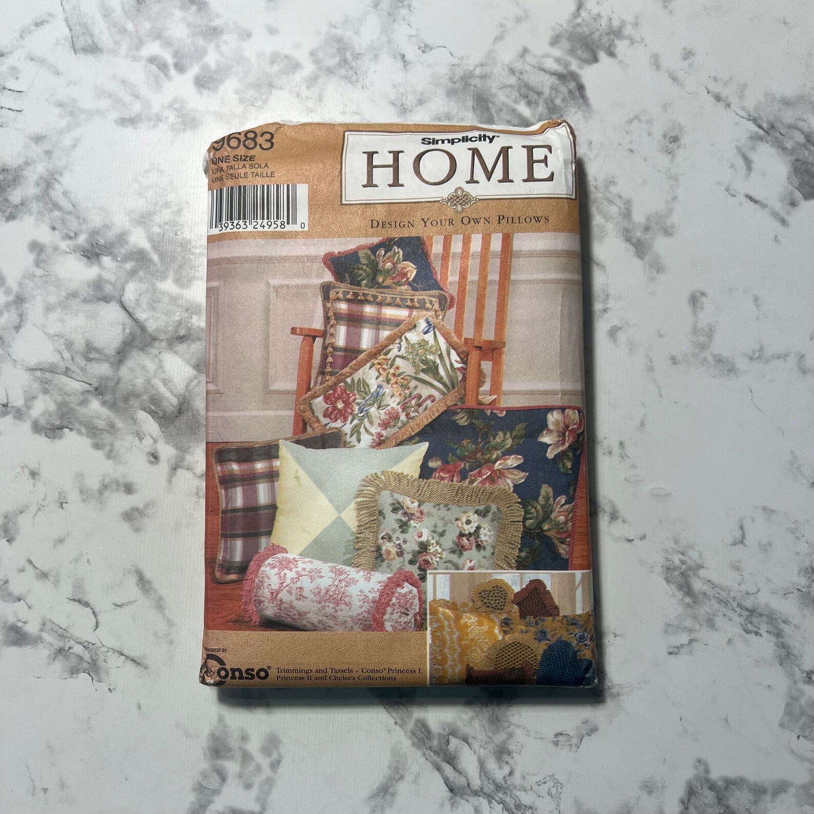 Early 2000s Home Design Your Own Pillows Pattern, Throw Pillows in ...