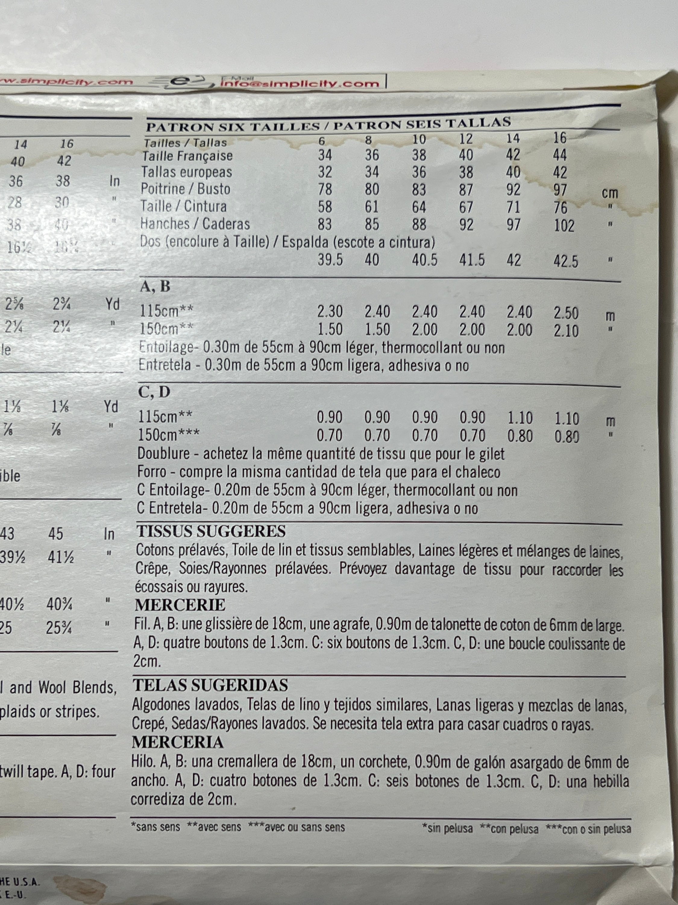 90s Vest and Matching Pants Patterns, Two View Vest and Straight Leg ...