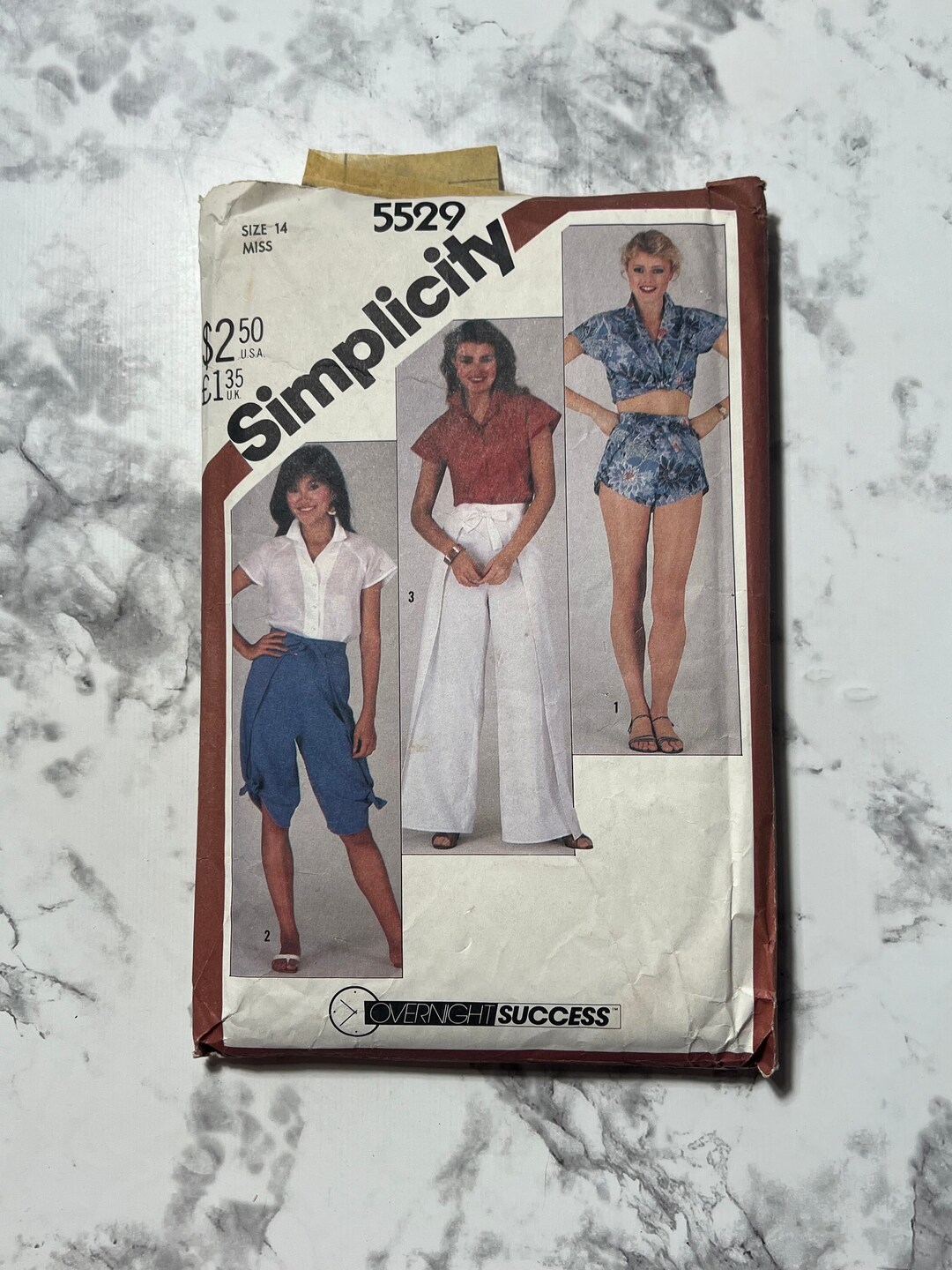 80s Overnight Success Misses Shirt, Front Wrap Pants, Knickers, and ...