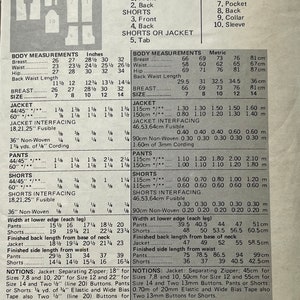 80s Fast and Easy Girls' Jacket, Pants, and Shorts Pattern, Easy ...