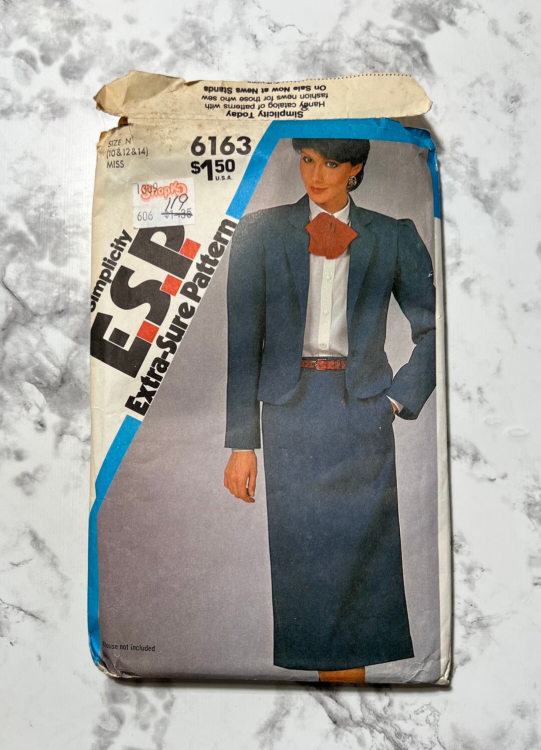 80s Extra Sure Pattern, Misses Skirt and Lined Jacket Pattern, Women's ...