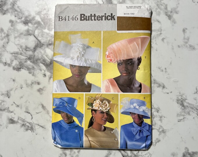 Early 2000s Misses' Hats Pattern, Large Brim Church Hats Pattern W ...
