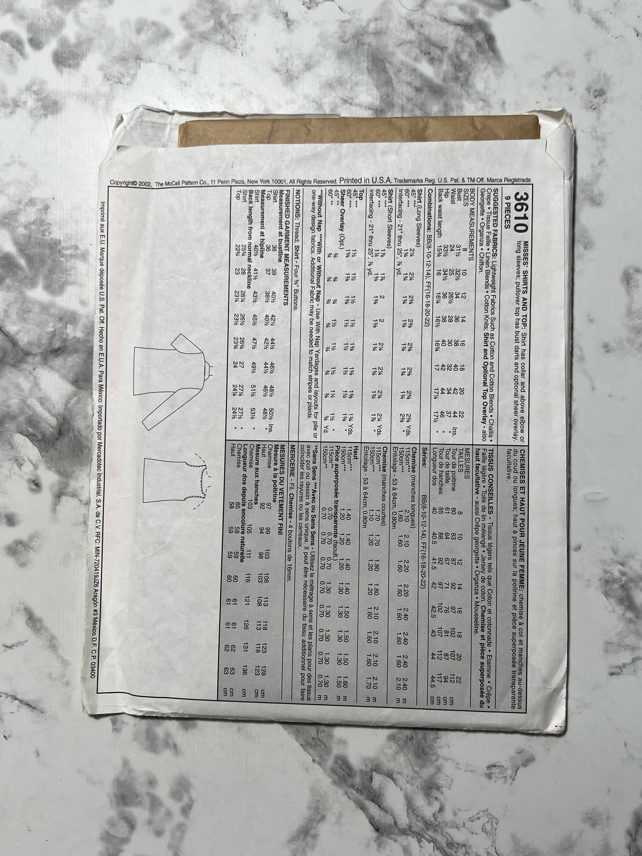 Early 2000s 8 Great Looks, 1 Easy Pattern, Misses Shirts and Top ...