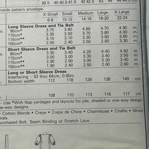 80s Easy Misses Dress and Tie Belt Pattern, Loose Fitting Dress, Mccall ...