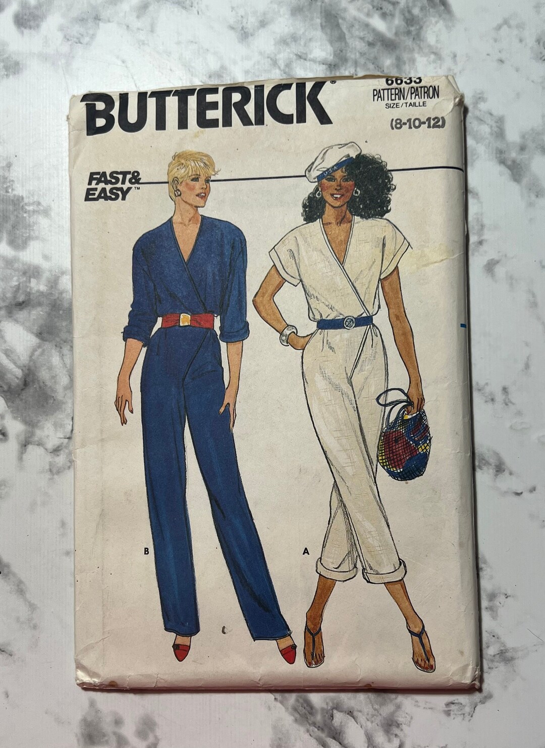 80s Fast and Easy Misses Jumpsuit Pattern, Simple to Sew Long or Short ...