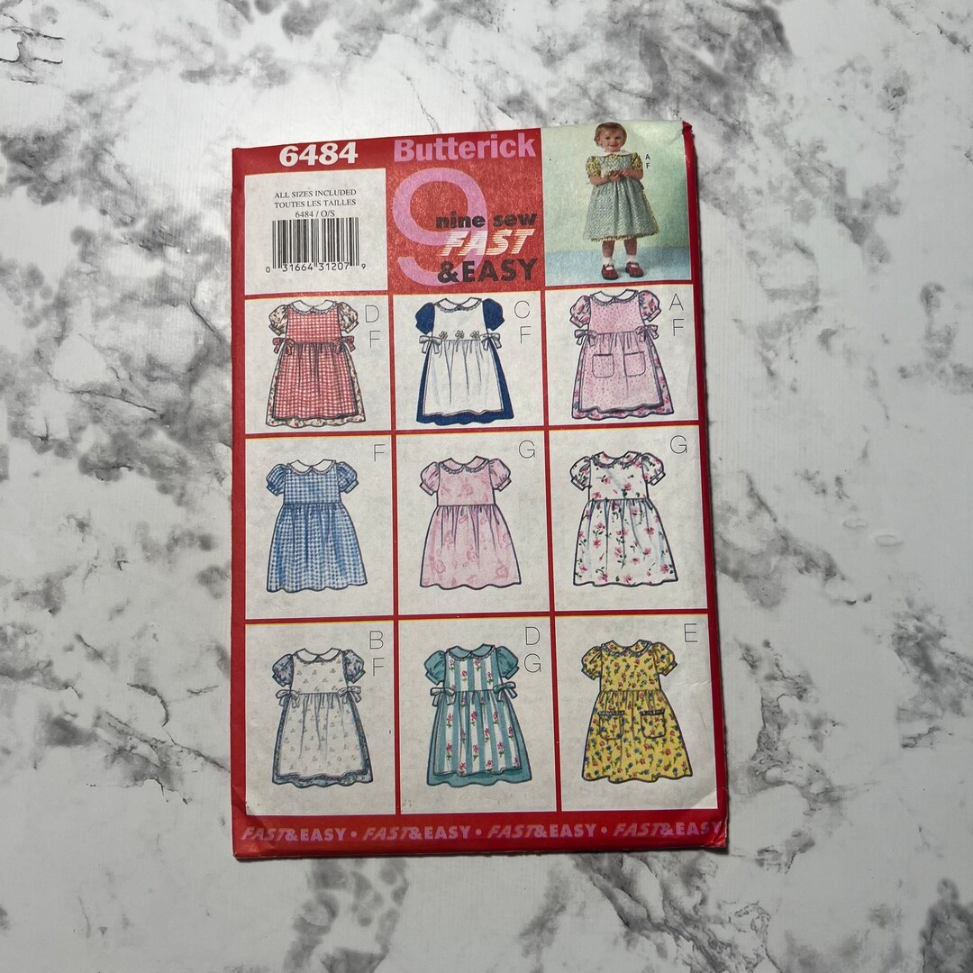 Early 2000s Fast and Easy 9 Sew Easy Toddlers' Pinafore and Dress ...