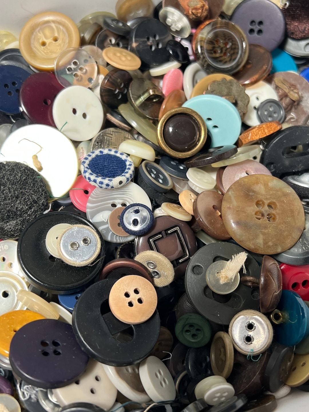 Mystery Box of Vintage Buttons, Large Lot of Assorted Buttons for ...