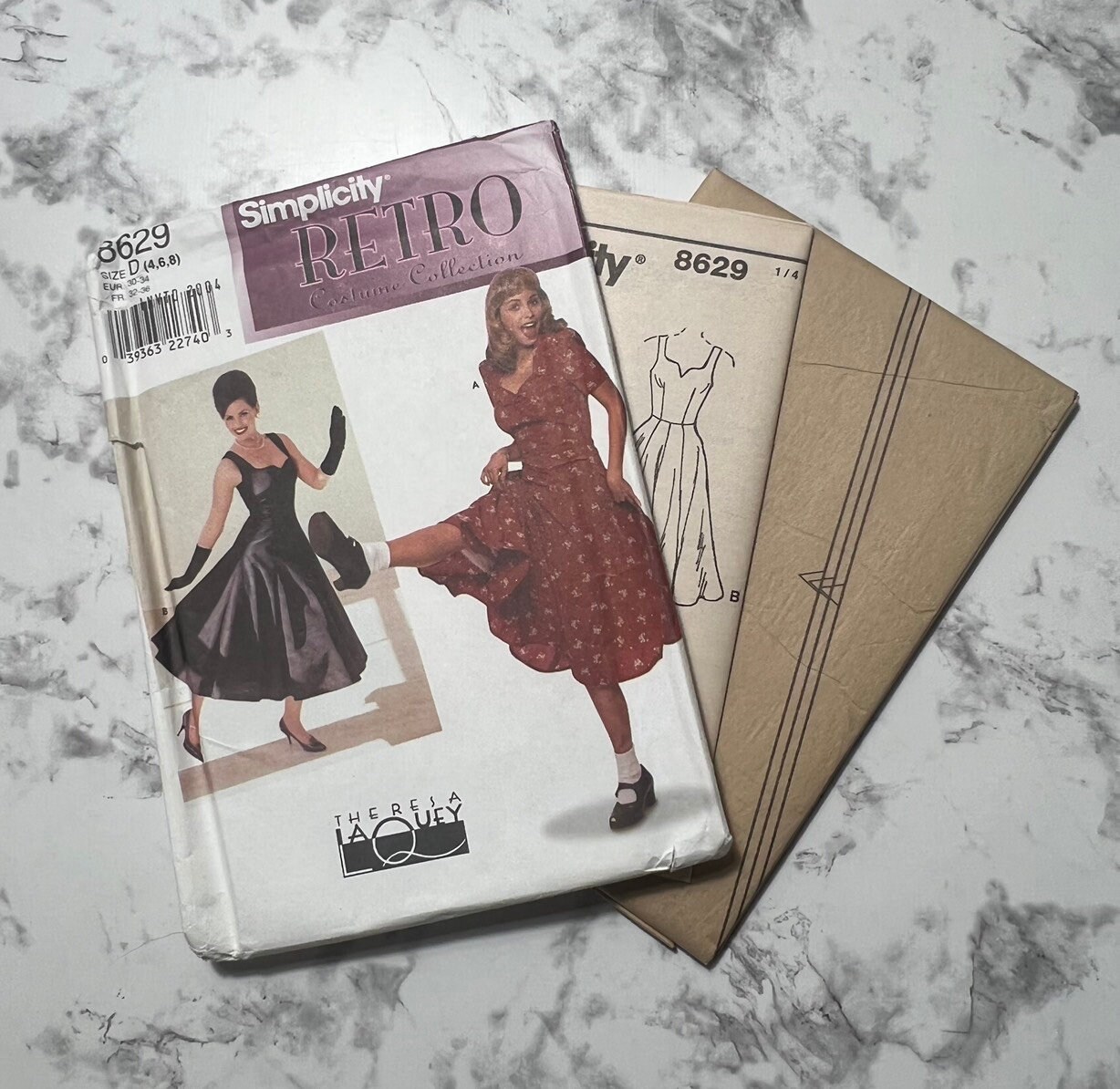 Retro Costume Collection, Misses Swing Dress Pattern, 50s Style Dress ...