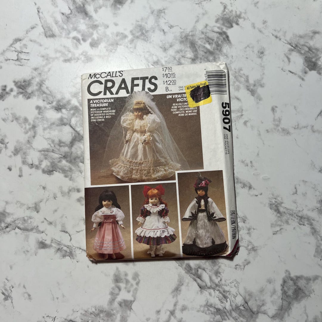 90s Victorian Doll Clothes Pattern, Historical Victorian Era Clothes ...