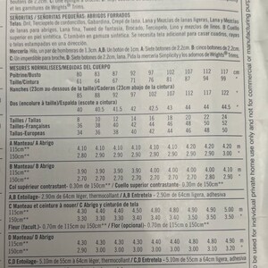 Early 2000s Threads Collection Misses'/miss Petite Lined Coats Pattern ...