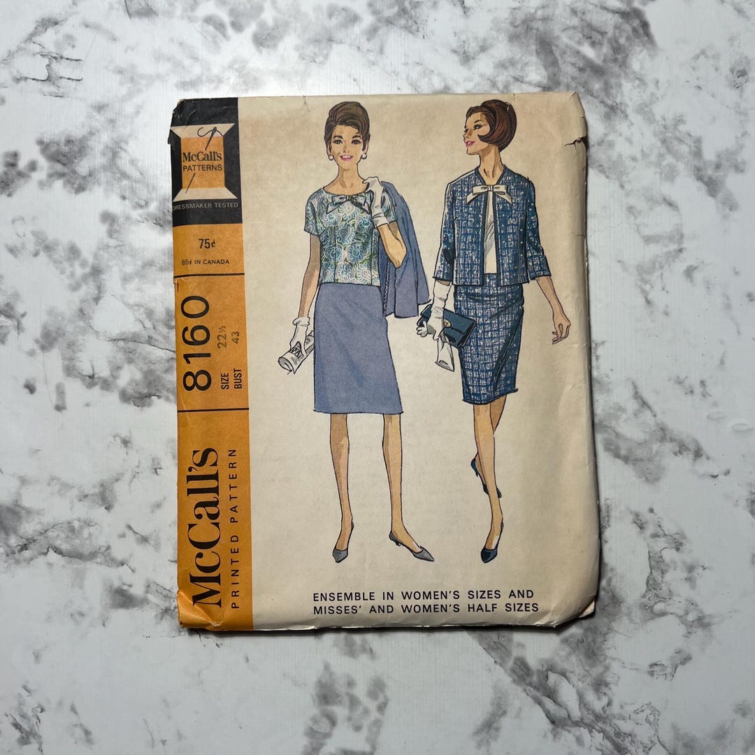 60s Ensemble Pattern in Women's Sizes and Misses' and Women's Half ...