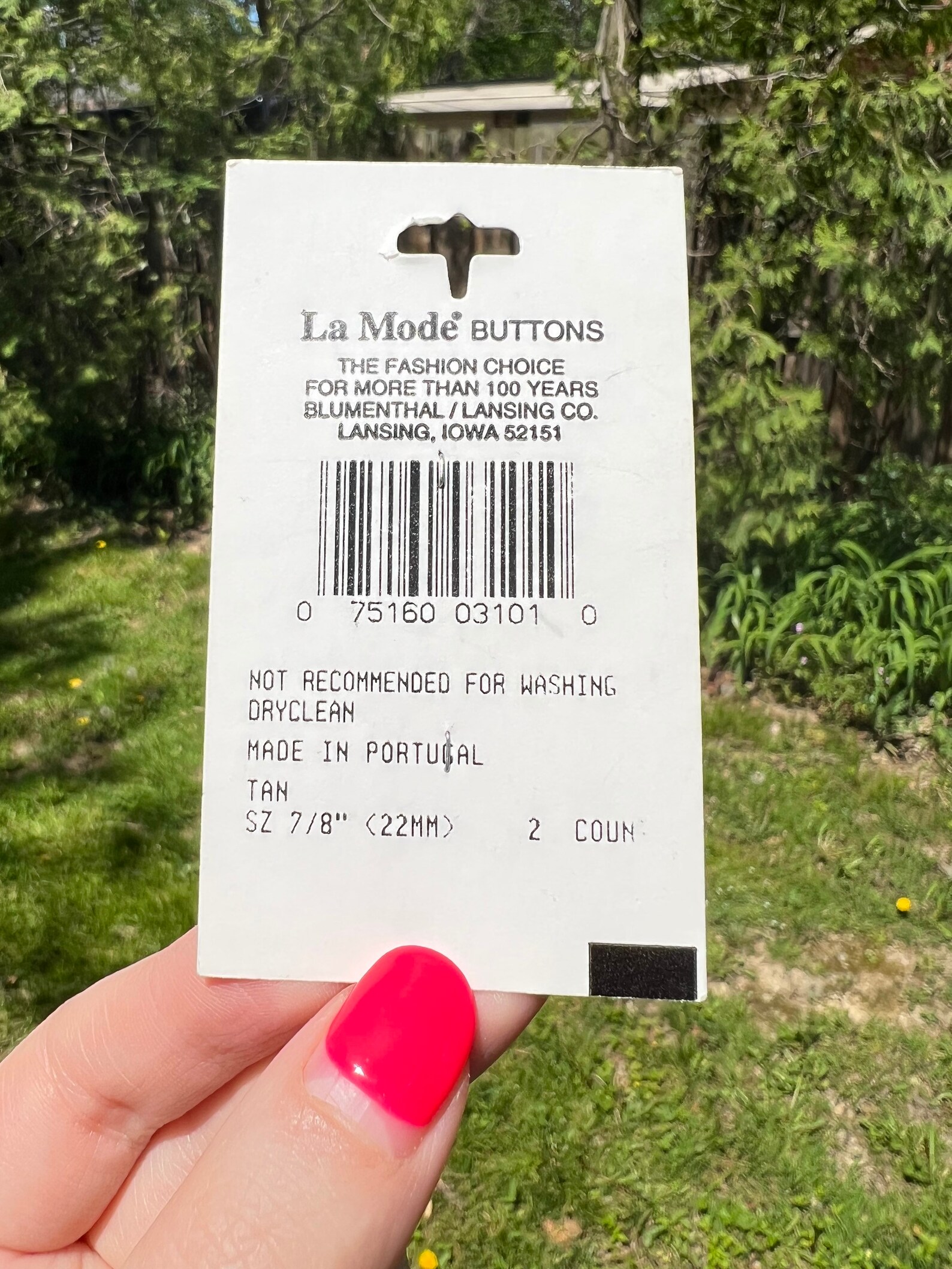 Vintage La Mode Brown Wood Buttons, Round Buttons With 4 Holes, Set of ...