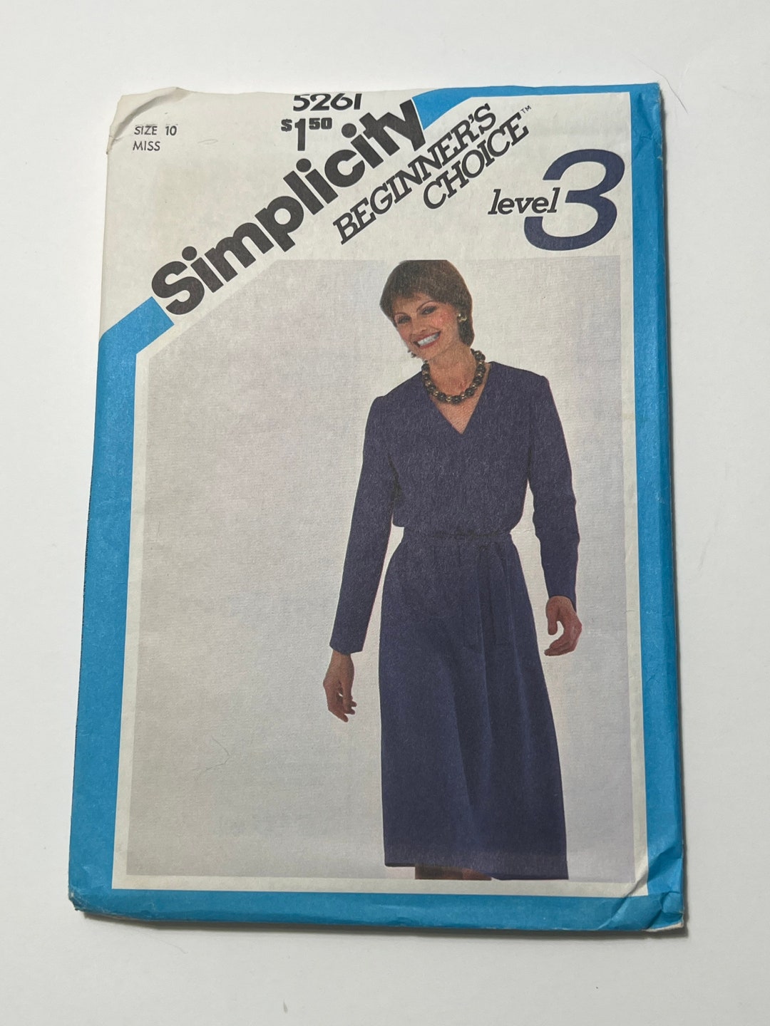 80er Beginner es Choice Langarmkleid, elastisches Kleid mit V ...