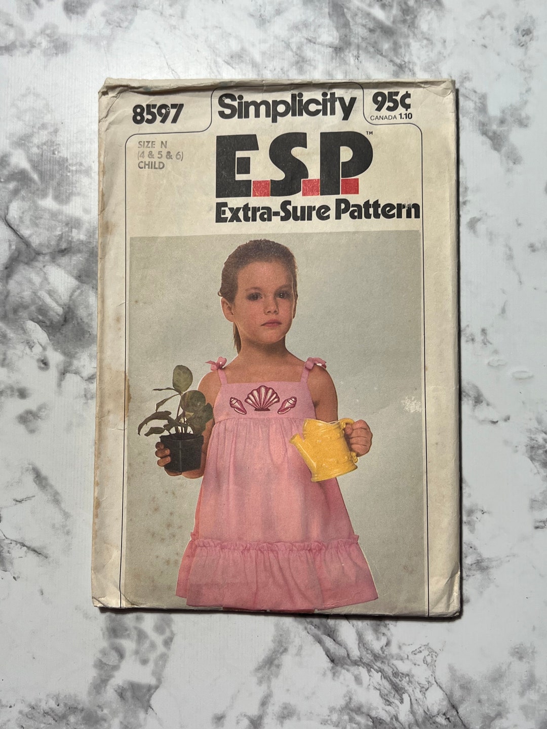70s Extra Sure Pattern, Child's Pullover Sundress Pattern, Sleeveless ...