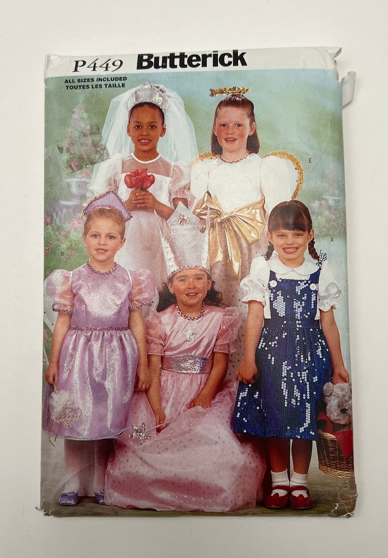 Early 2000s Children's Costume Dresses Pattern, Angel, Wizard of Oz ...